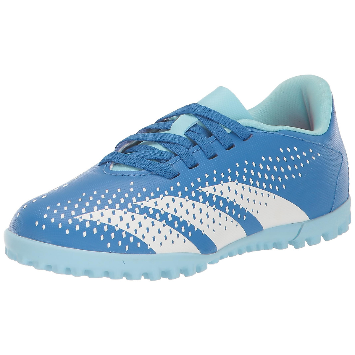 adidas Predator Accuracy.4 Turf Sneaker, Bright Royal/White/Bliss Blue, 1.5 US Unisex Little Kid