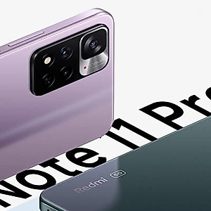 Xiaomi Redmi Note 11 Pro+ Plus 5G + 4G 128GB + 8GB Unlocked 6.67" 108MP Night Mode (Not Verizon Sprint Boost Cricket Metro At&T) + (w/Fast Car 51W Charger Bundle) (Purple)