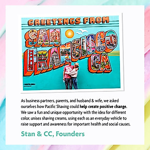 Pacific Shaving Company GREEN Shaving Cream - Shave with Purpose - Safe & Natural Ingredients, Cruelty Free, Made in the USA - Pack of 2 (7 oz each)