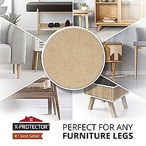 Felt Furniture Pads X-PROTECTOR - 8 Pack Premium 8”x6” Heavy Duty 1/5” Felt Sheets! Cut Furniture Felt Pads for Furniture Feet You Need – Best Furniture Pads for Hardwood Floors!