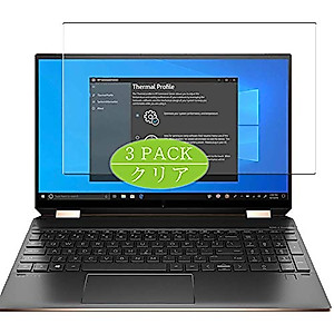 Synvy [3 Pack] Screen Protector, Compatible with HP Spectre x360 15-eb0015TX 15-eb0000 15.6" TPU Film Protectors [Not Tempered Glass]