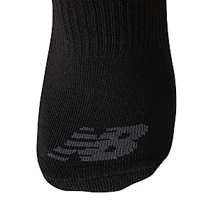 New Balance Boys' Quarter Socks - 16 Pack Soft Cushioned Performance Ankle Socks for Boys - Breathable Boy's Sports Socks, Size Large, Blue Assorted