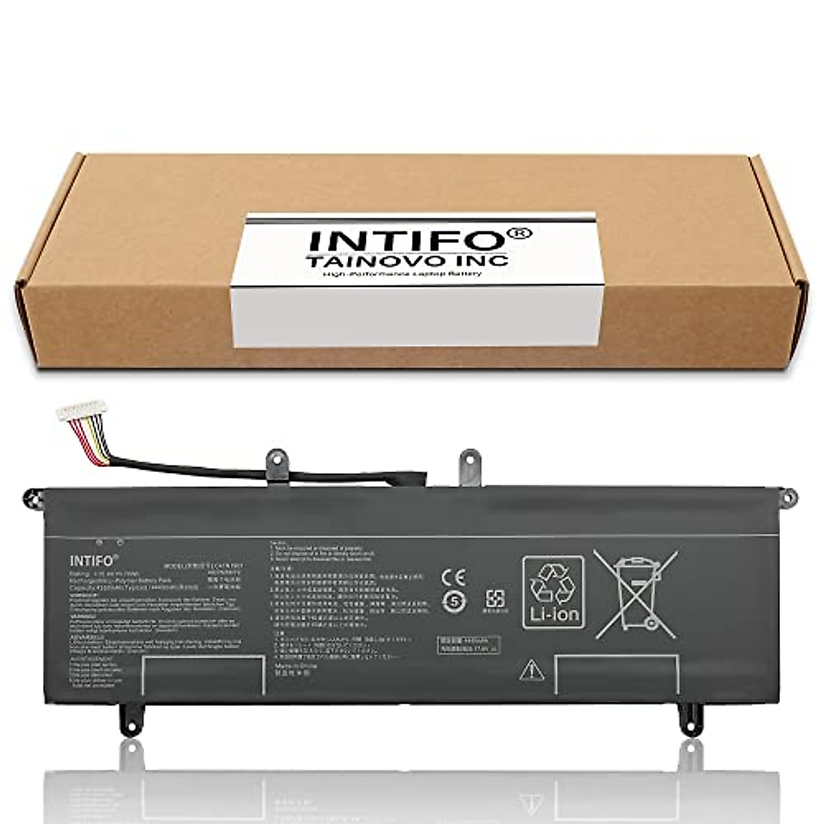 INTIFO 70Wh C41N1901 Laptop Battery Compatible with Asus ZenBook Duo UX481FA UX481FL Series UX481FA-10210U UX481FA-BM020R UX481FA-BM011T UX481FL-BM002T UX481FL-BM039R 0B200-03520000