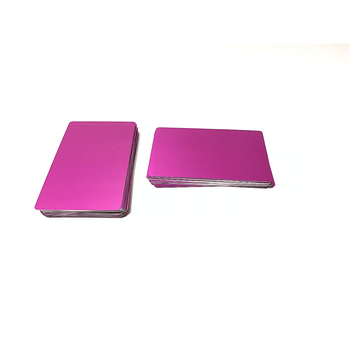 Malayan - 50 PACK Aluminum Business Card Blanks - Laser Engraver and CNC Engraving Color Options Available (Gold)