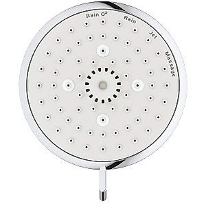 GROHE 26043001 Tempesta Cosmopolitan Fixed 4-Setting Shower Head, Rain O2 Rain Massage Jet Settings, Starlight Chrome