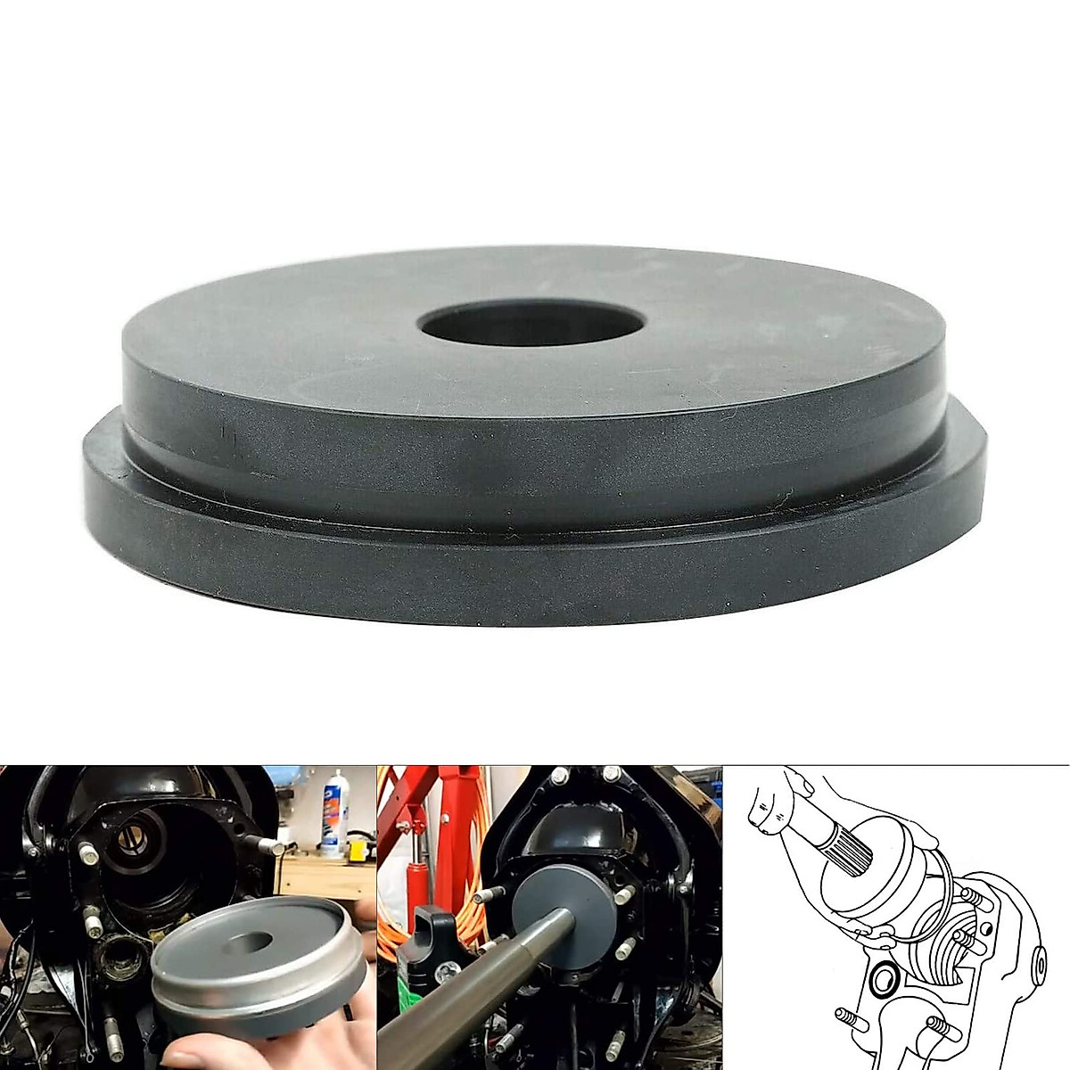 VOWAGH Bellow Retainer Ring Install Driver Tool Compatible with Mercruiser Alpha One Gen Two Bravo Replace Mercruiser 91-818162 Sierra 18-9870