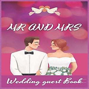 WEDDING GUEST BOOK - MR. AND MRS: WHITE AND GOLD GUEST BOOK FOR WEDDING RECEPTION|| MR. AND MRS. GUEST BOOK WEDDING|| WEDDING GUEST BOOK ... BOOK|| VINTAGE WEDDING VISITOR LOG GUESTBOOK