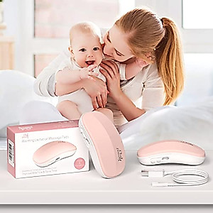 Breast Massager Breastfeeding, Lactation Massager with Heat, 6 Modes of Vibration Support for Improved Milk Flow, Clogged Ducts, Mastitis, Engorgement