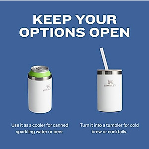 STANLEY Everyday Can Cooler Cup 10 oz | Beer, Seltzers, Soda, and Energy Drinks | Doubles as Tumbler | Insulated Stainless Steel Drink Holder | BPA-Free | Frost