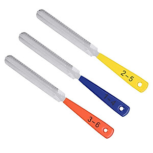 Bnineteenteam 3PCS Guitar Nut File Set Nail Puller Repair Tool Stainless Steel Guitar Fret File for Bass Mandoline Banjo Ukulele