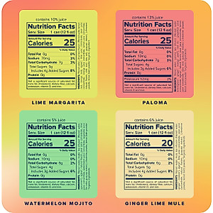 Recess Zero Proof Craft Mocktails, Alcohol Free Drinks, With Adaptogens, Non-Alcoholic Beverage Replacement, Mixer, Celebration, Party, (Sampler, 12oz, Pack of 12)