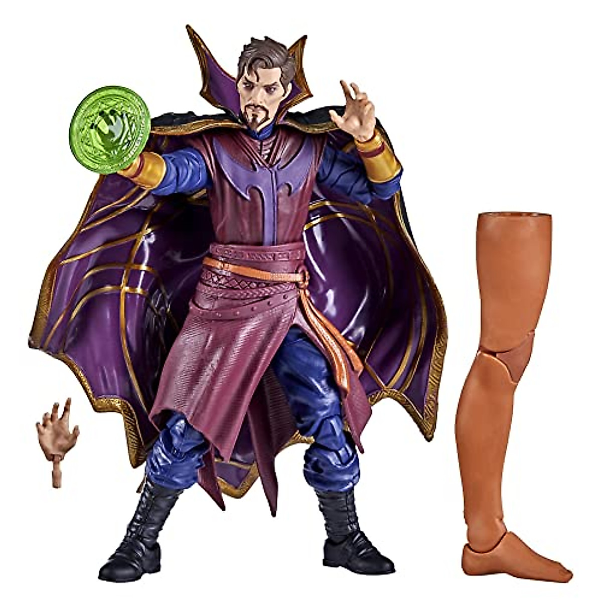 Avengers Marvel Legends Series 6-inch Scale Action Figure Toy Doctor Strange Supreme, Premium Design, 1 Figure, 1 Accessory, and Build-a-Figure Part