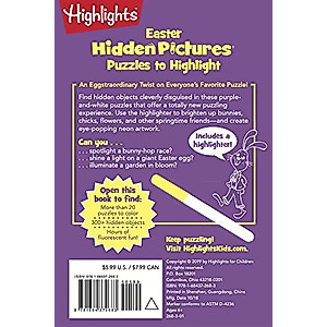 Easter Hidden Pictures Puzzles to Highlight: 300+ Hidden Bunnies, Chicks, Flowers, Easter Eggs and More, Easter Activity Book for Kids (Highlights Hidden Pictures Puzzles to Highlight Activity Books)