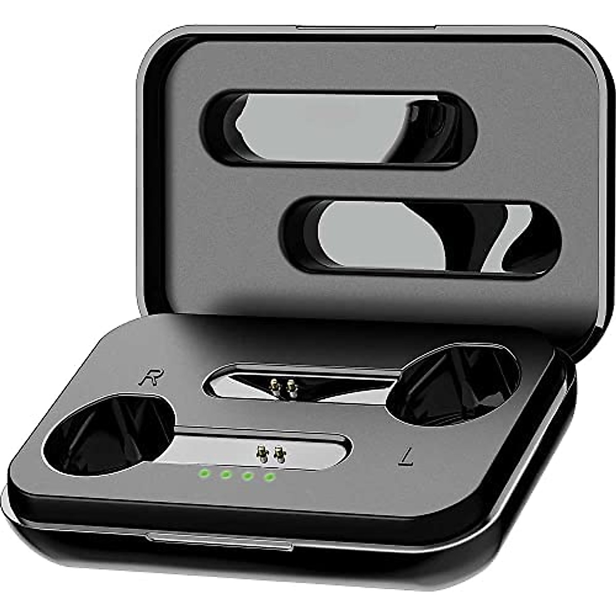 Laud True Wireless Earbuds - Noise Cancelling  Bluetooth Earphones - Smart Touch Control Sound Buds with Charging Case -Built-in Microphone Compatible with iOS & Android - Black