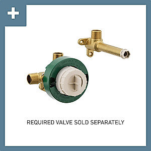 Moen WT681BL Dartmoor Single Handle Wall Mount Filler High Flow Tub Faucet with 10" Spout Reach, Matte Black