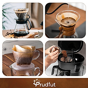 160 Count #4 Cone Coffee Filters 8-12 Cup Disposable Coffee Filters 4 Cone Paper Unbleached Natural Number 4 Filters Paper Compatible with Ninja Coffee Filter, Drip and Pour Over Coffee Maker