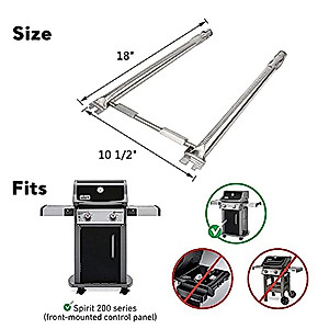 Uniflasy Grill Parts Kit Replacement for Weber Spirit 200 Series, Grill Burner Tubes, Grill Igniter for Spirit E-210, E-220, Spirit S-210, S-220 with Front Controls, 69785, 7642