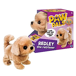 Westminster, Inc. Redley the Retriever - Cute, Cuddly, Plush Battery Operated Dog Toy Walks, Wiggles, and Barks with Sound