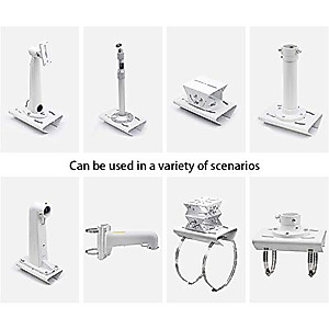 Universal Vertical Pole Mount Adapter with 2 Loops(20cm Diameter) Wall Mounting Loop Bracket and 4 Mounting Screws for CCTV Security Camera PTZ Dome