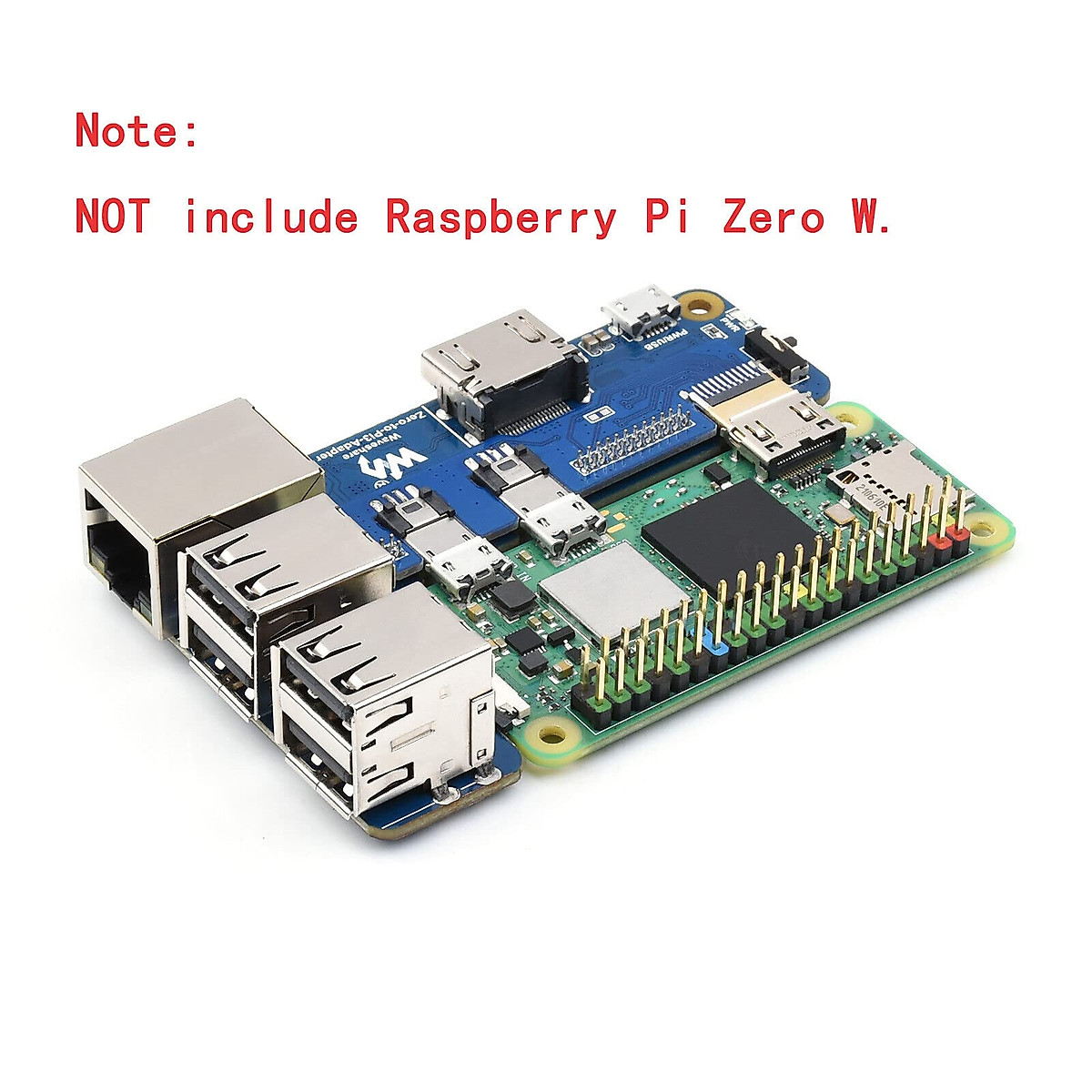 TECKEEN 4-Way Expansion Board Module for Raspberry Pi Zero Series Orange Pi BPI M2 Zero