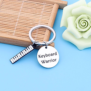 AKTAP Piano Keyboard Keychain Piano Lovers Gift for Pianist Piano Teacher Keyboard Musical Instruments Key Ring (Piano Keyboard Keychain)