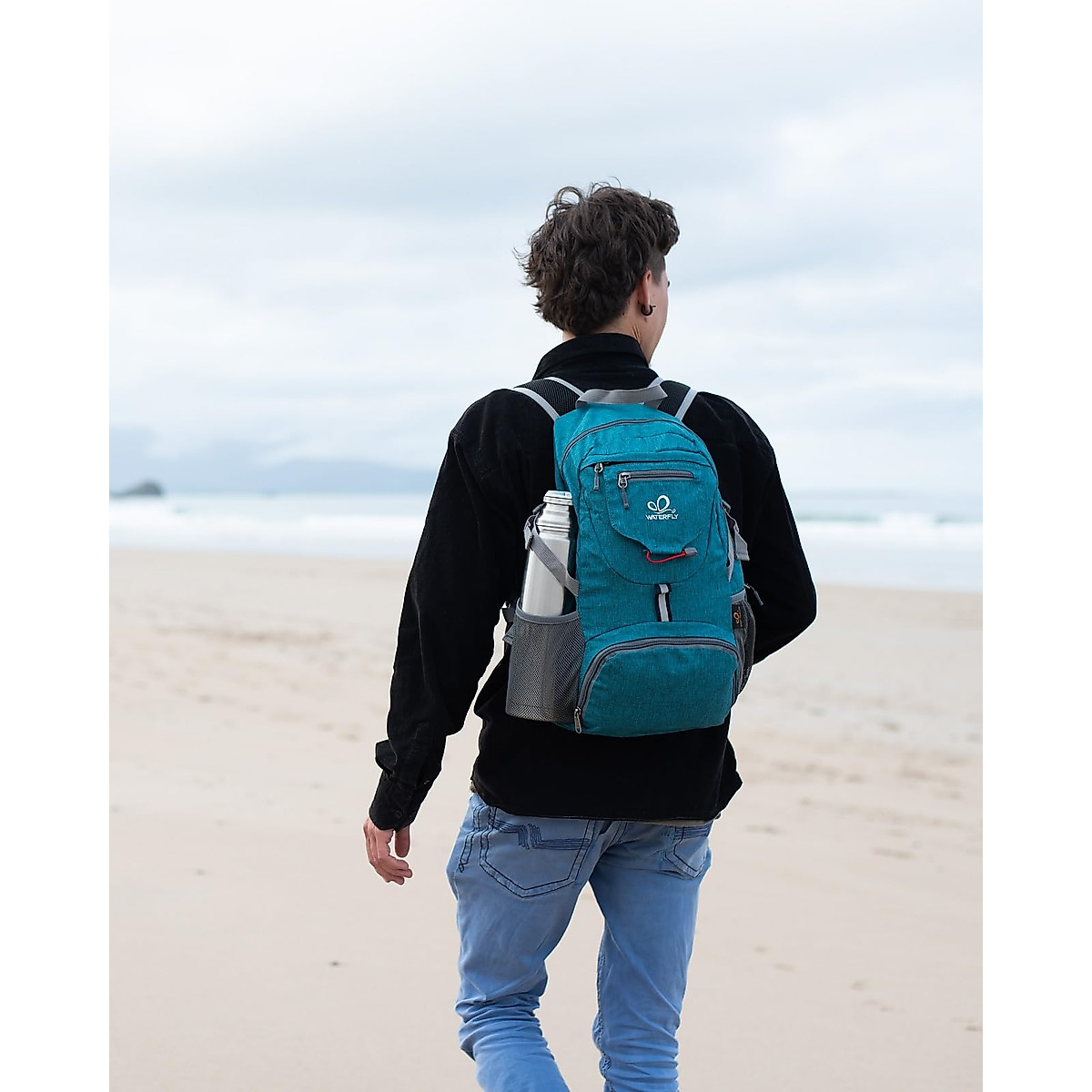 WATERFLY small lightweight packable backpack: 20l ultra-light foldable travel hiking daypack 29 liter fold hike camping day pack for man and woman