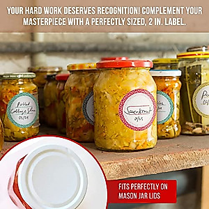 MESS Dissolvable Canning Labels for Jars – 200 Dissolvable Mason Jar Labels - Dissolvable Food Labels for Containers - Jam Homemade Canning Jar Labels Stickers - Removable Mason Jar Labels 2" Granite
