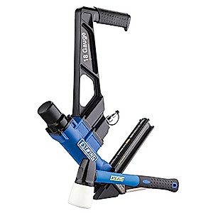 Estwing EF18GLCN Pneumatic 18-Gauge 1-3/4" L-Cleat Flooring Nailer Ergonomic and Lightweight Nail Gun with No-Mar Baseplates for Tongue and Groove, Hardwood, Bamboo, and Engineered Flooring