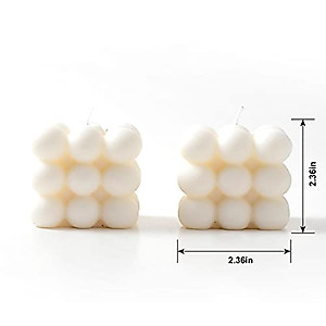 SV7LIU Bubble Soy Wax Scented Candle,2Pcs Decorative Candle for Bedroom Bathroom Cute Bubble Candles Set Gifts for Mother/Friends/Lover