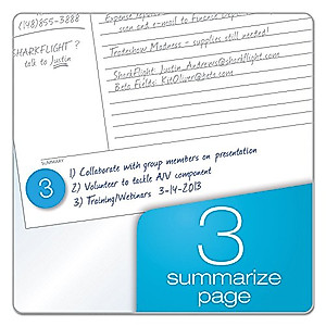 Tops Products 90223 Note-Taking System Notebk, Wire, 20 Lb, 11-Inch X9-Inch, 100Shts, We