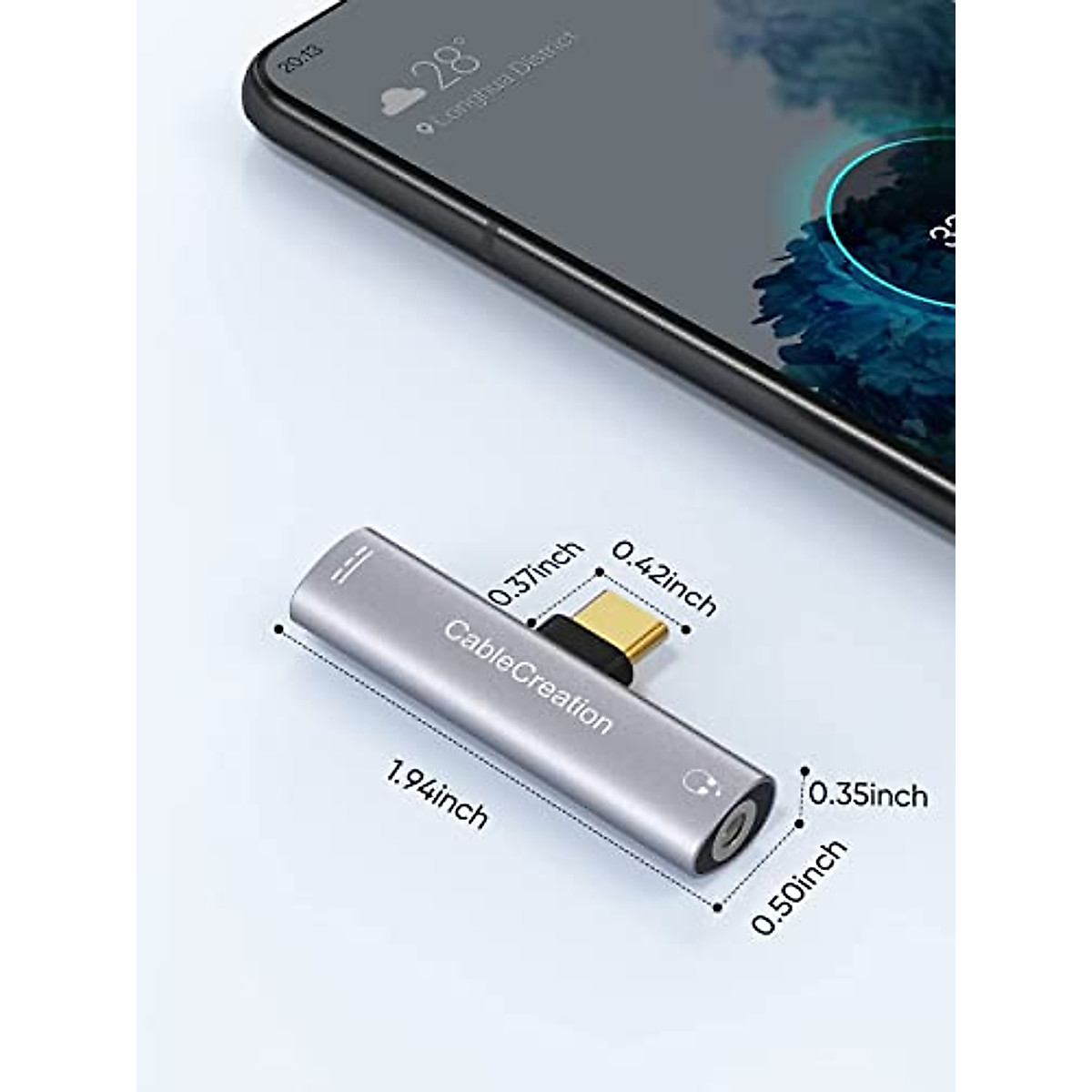 Bundle – 2 Items: USB C to 3.5mm Headphone Adapter and Headphone Splitter Adapter