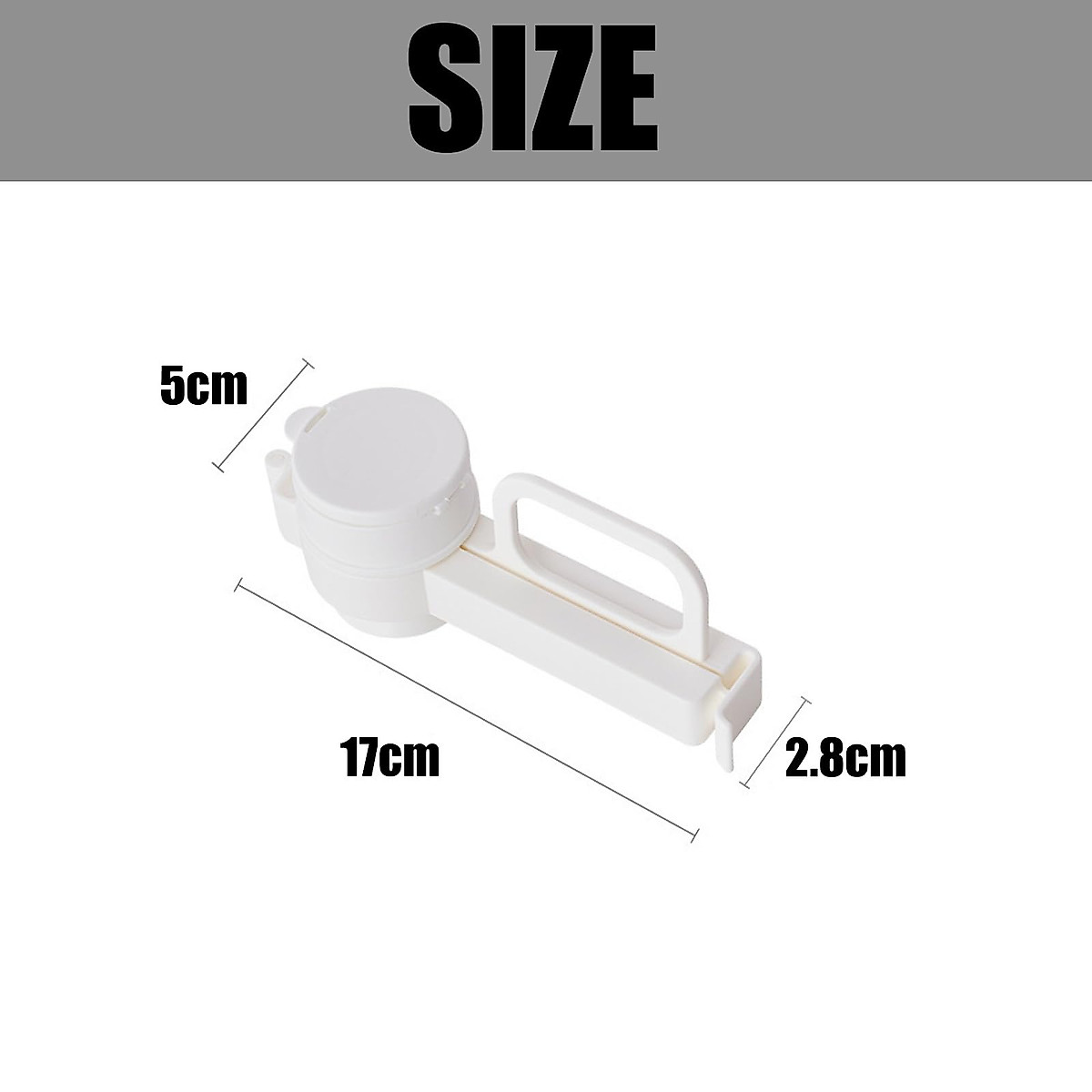 OTEB Bag Clip with Pour Spout, Seal and Pour Bag Clip, Food Bag Sealing Clip with Pour Spout, Reusable Plastic Cap Sealer Clips for Snack, Oatmeal, Coffee, Great Clips Bags for Kitchen(3pcs)