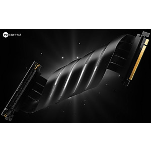 EZDIY-FAB [30cm] PCIE 3.0 16x Extreme High Speed Riser Cable PCI Express Port GPU Extension Card-Right Angle Connector