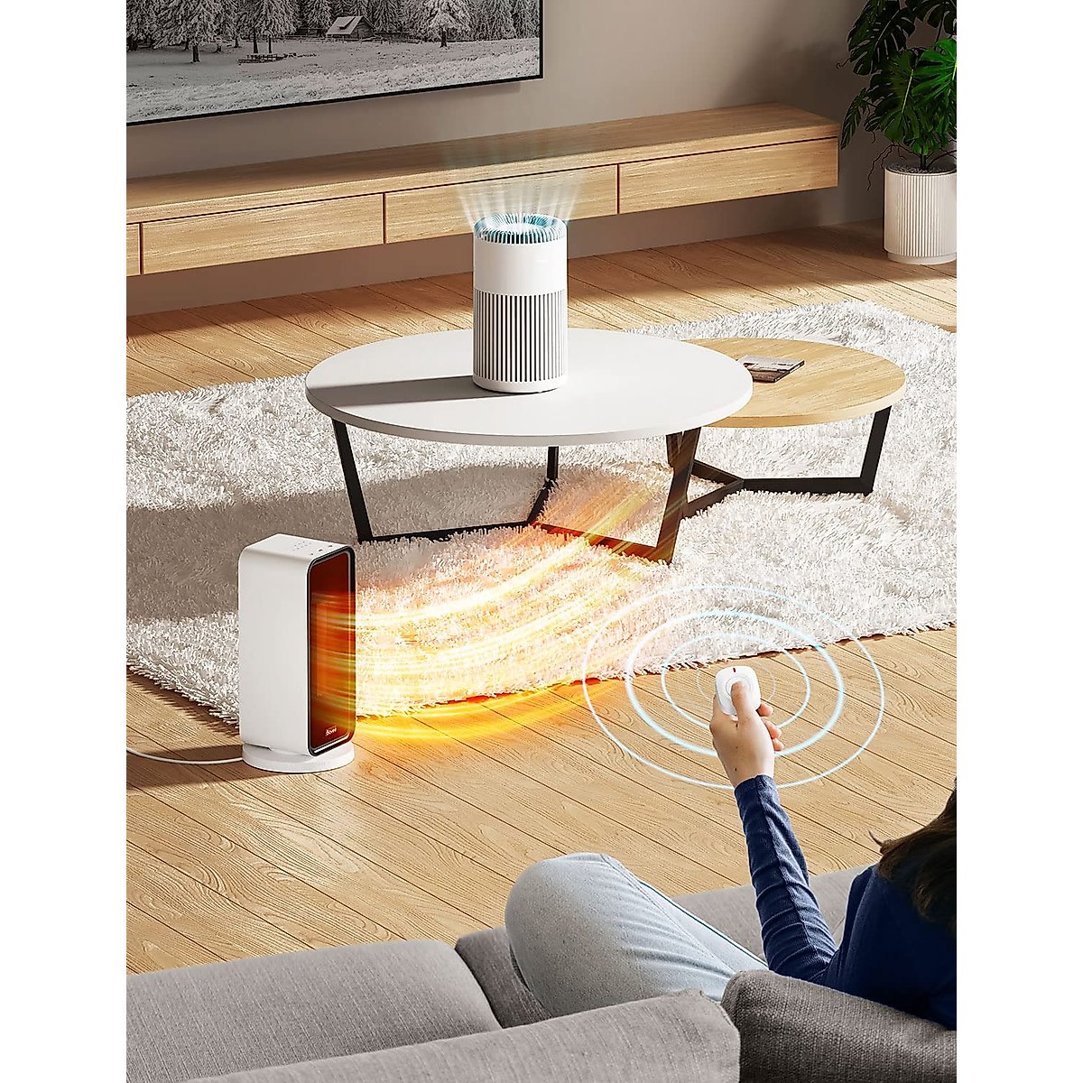 GoveeLife Wireless Mini Smart Button Sensor, Group Control Multiple Devices, Versatile Control Button, Battery Powered, Supports Most Govee Smart Products(Can't be used independently)