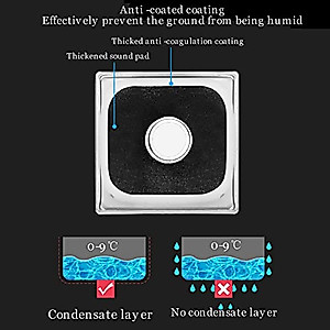 Mini Wall Hanging Sink Station,Stainless Steel Kitchen Washing Station, Utility Laundry Portable Single Bowl Hand washing Basin ,with Stand and Hot cold Tap,for Garage, Garden, Kitchen, RV ( Size : 52