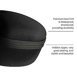 Storage Hard Travel Case Compatible with Howard Leight Impact Electric awesafe Shooting Earmuff and Walker's Razor Slim Muff