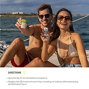 Raw Elements Face All-Natural Mineral Sunscreen Stick, Non-Nano Zinc Oxide, 95% Organic, Water-Resistant 80 Min, Reef Safe, All Ages Safe, SPF 30+, Travel Sunblock 0.5 oz