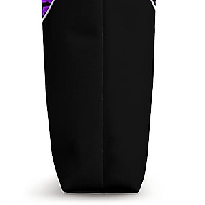 Purple and Black Leopard Print Eyeglasses Tote Bag