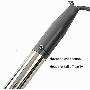 Garden Rake, 5 FT Metal Rake for Lawns - Level Head Rake with Stainless Steel Handle for Loosening Soil