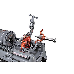 RIDGID® 535 V1 Pipe Threading Machine with Universal Cart 811A Die Heads Alloy Steel Dies and 70830 Dark Oil (Renewed)