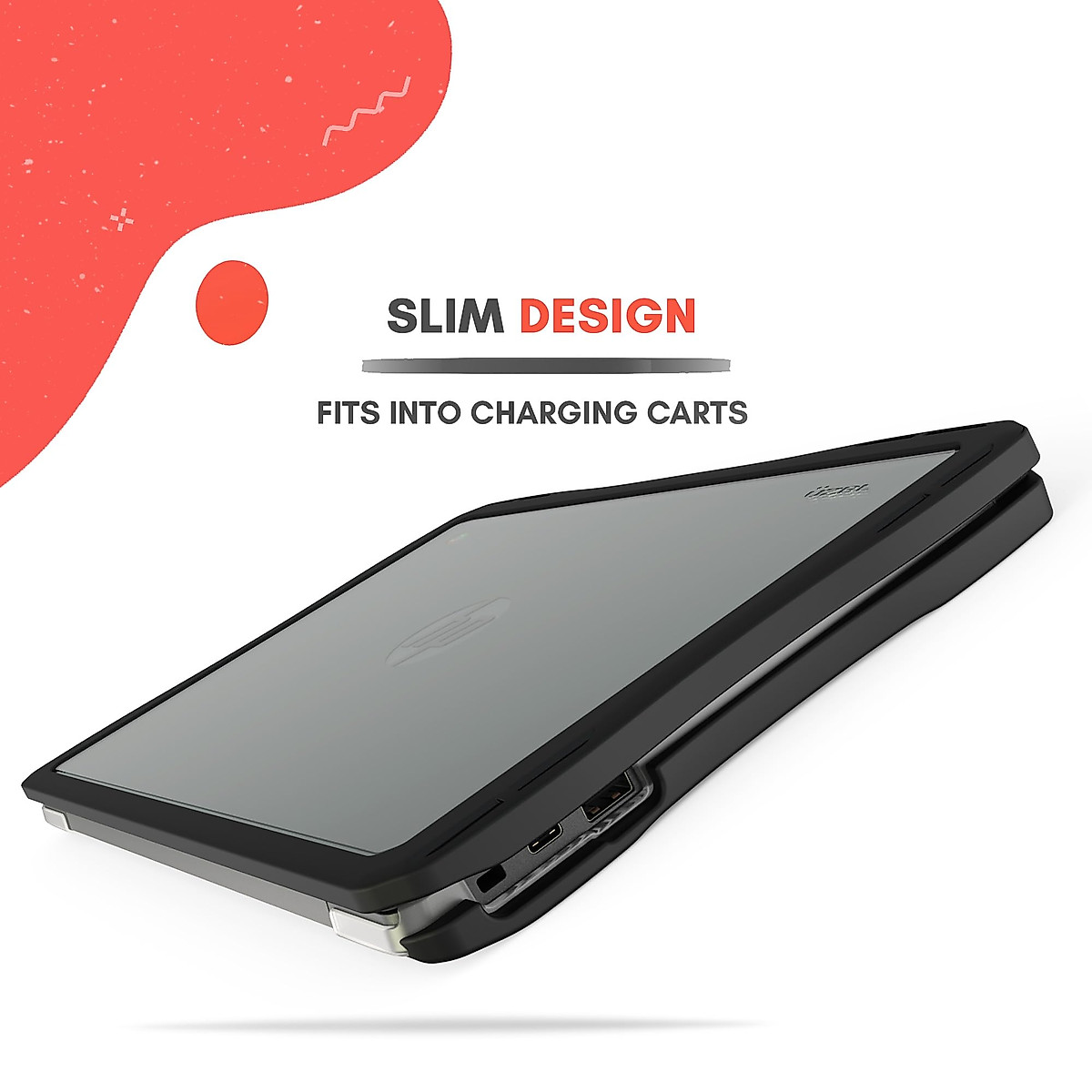 UZBL Case for HP Chromebook 11 G9 EE & for HP Chromebook 11 G8 EE | Protective Air Hard Shell Polycarbonate Laptop Clear Case Cover | Student-Proof Protection