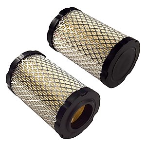 HQRP 2-Pack Filter compatible with John Deere MIU13038 MIU13963 MIU14395 GY21435 fits LA135 D140 D130 D125 D110 D105 D100 Z225 Z235 Z255 X124 X125 Riding Mower Lawn Tractor