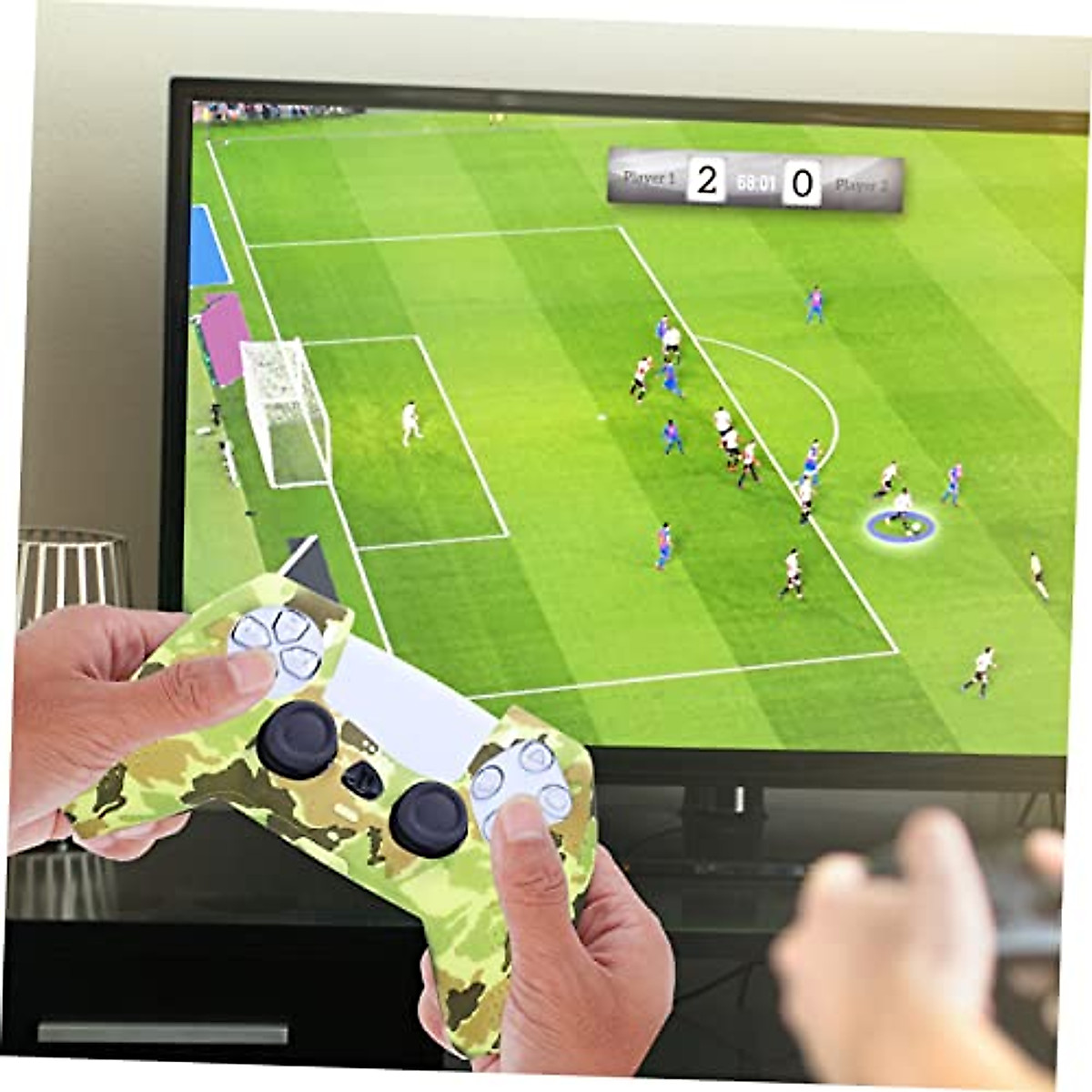 SOLUSTRE Protector Conter Green Handle Silicone Protection Light Game Cover Protective Gamepad Pad Case Grip