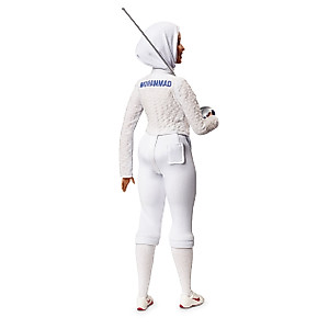 Barbie Ibtihaj Muhammad Doll with Fencing Uniform, Hijab, Sabre and Mask