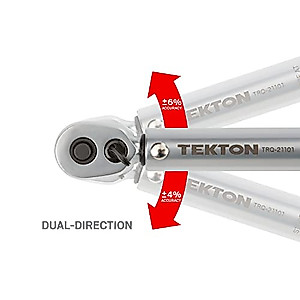 TEKTON 1/4 Inch Drive Dual-Direction Click Torque Wrench (10-150 in.-lb.) | TRQ21101