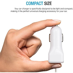 iPhone Car Charger, [Apple MFI Certified] Car Charger for iPhone 14, 13, 12, 11, X, XR, XS, Pro, 8 Plus, 7 Plus, Pro Max, iPad Pro, Air 4, Mini with Extra USB Port