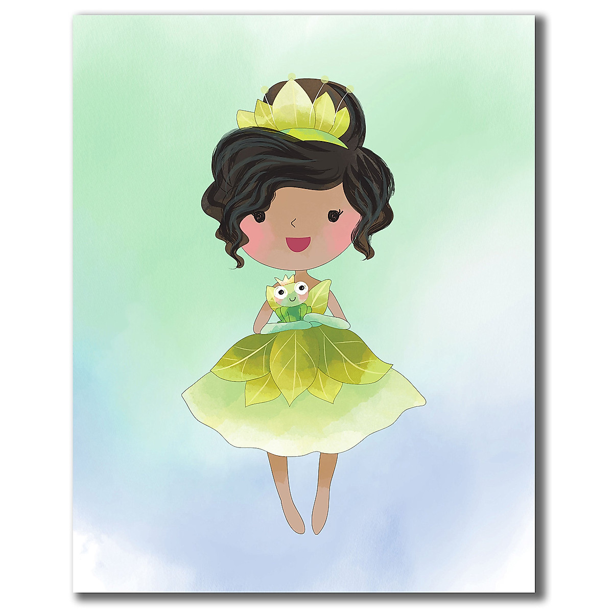 Disney Princess Kids Room Wall Decor - Mulan Anna Elsa Pocahontas Rapunzel Tiana Set of 6 Cute Art (8 inches x 10 inches) Photos