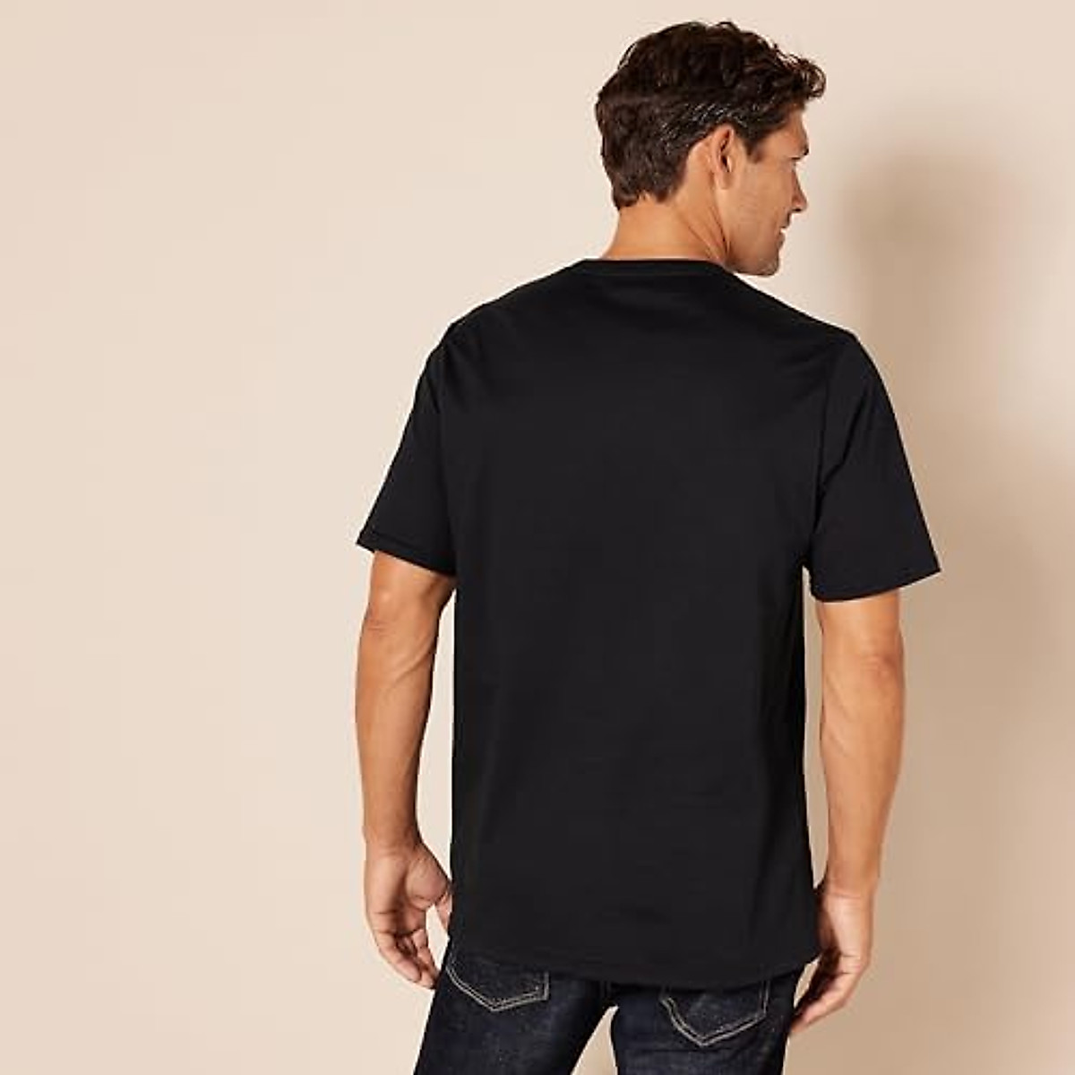 Amazon Essentials Men's Regular-Fit Short-Sleeve Crewneck T-Shirt, Pack of 2, Black, X-Large