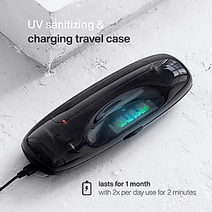 Aquasonic Black Series PRO – Ultra Whitening Toothbrush w UV Sanitizing Base – 5 Modes & Smart Timers – Premium Travel Case – Electric Toothbrush – ADA Approved Toothbrush