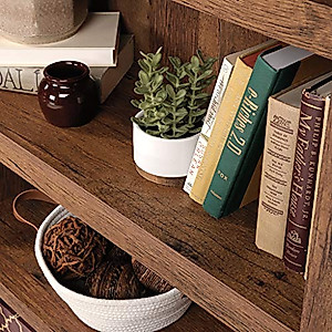 Sauder 5 Shelf Bookcase, Vintage Oak Finish